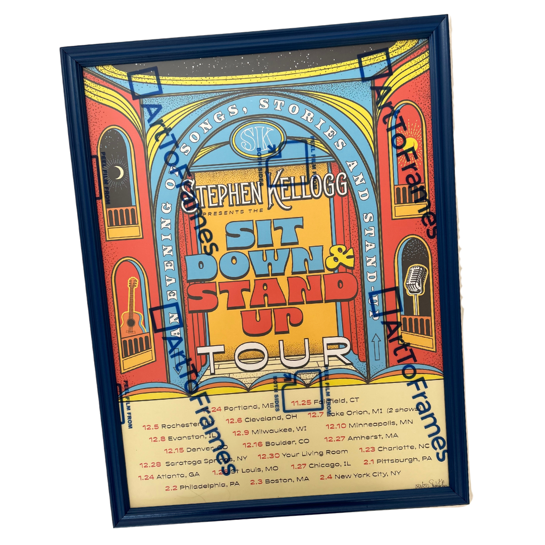 Sit Down Stand Up Framed Poster – Stephen Kellogg
